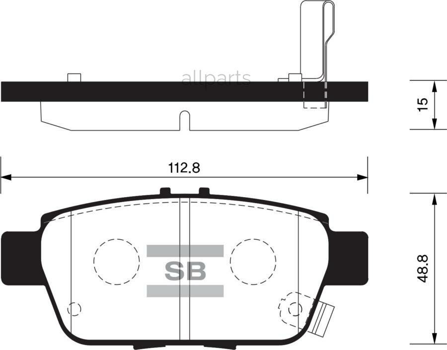 SANGSIN BRAKE SP1430 Колодки торм. дисковые Hi-Q ACURA ACURA TL 09- R (D1103)