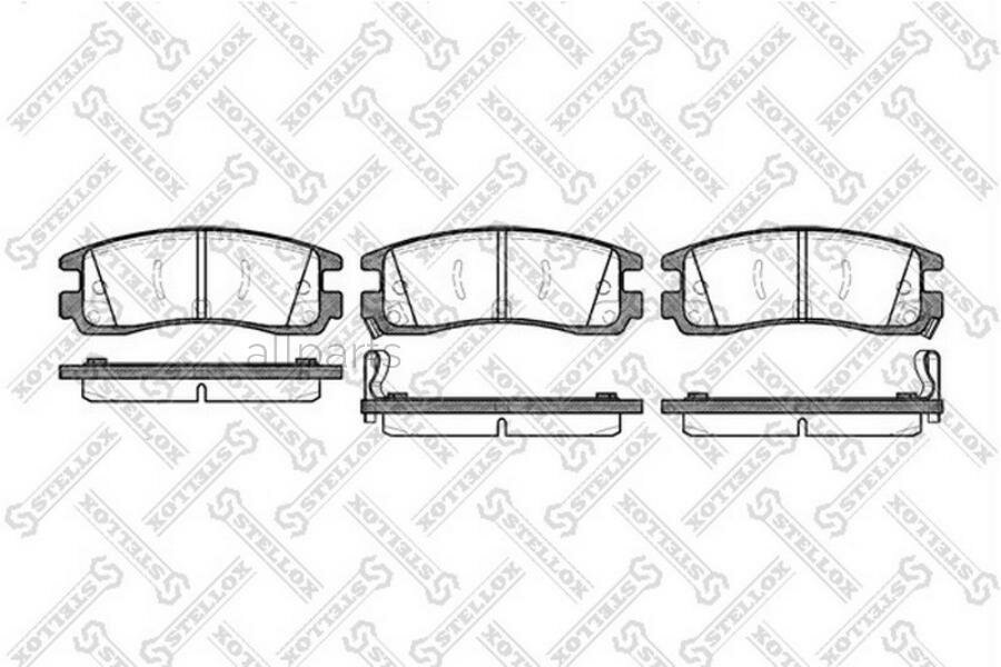 STELLOX 577022BSX колодки дисковые з!\ Opel Sintra 2.2i/2.2TDi 96-99, Cadillac Deville 4.5 97>