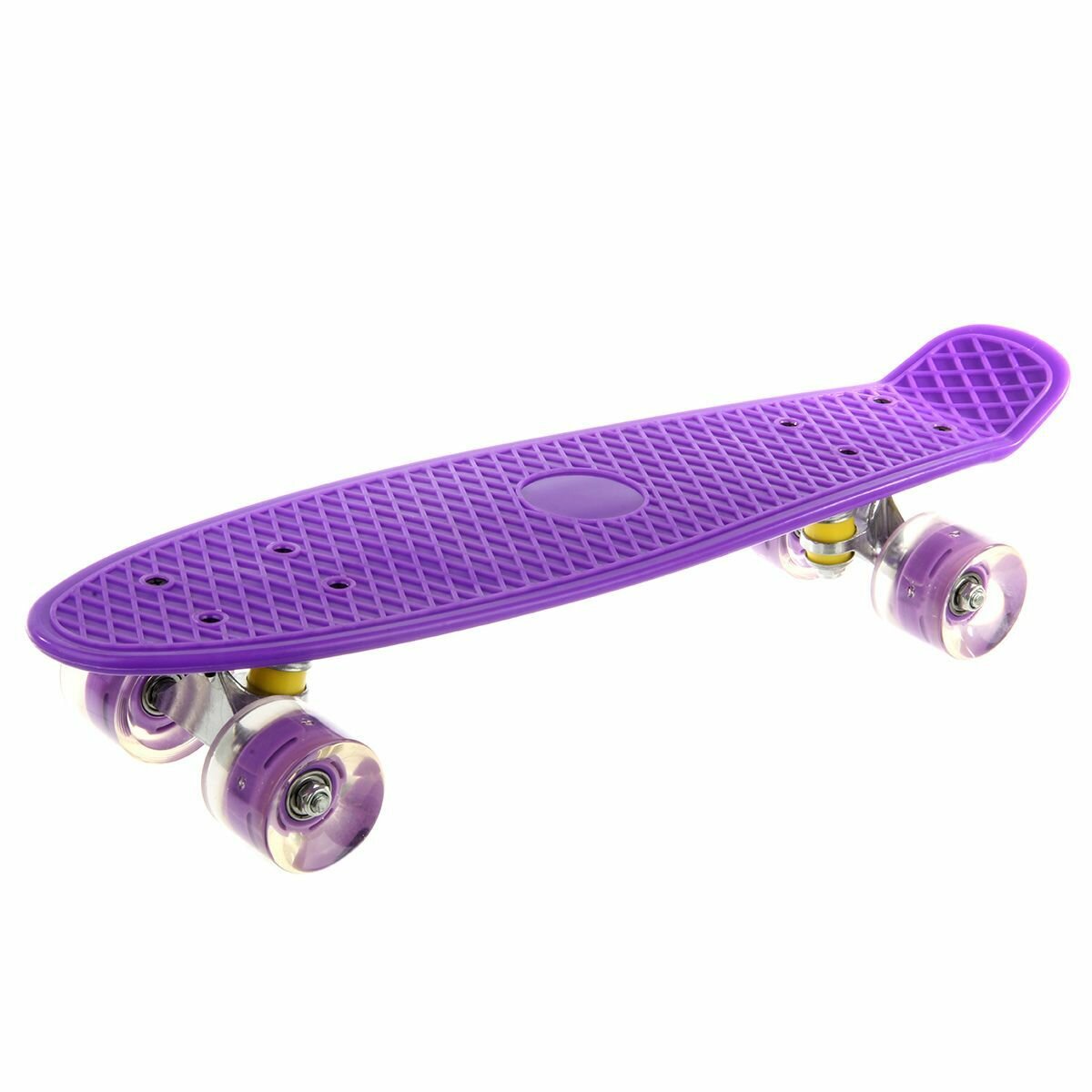 Скейтборд 55*15 см, светящиеся PU колеса, Veld Co / Пенни борд / Пластиковая доска для катания, 130446