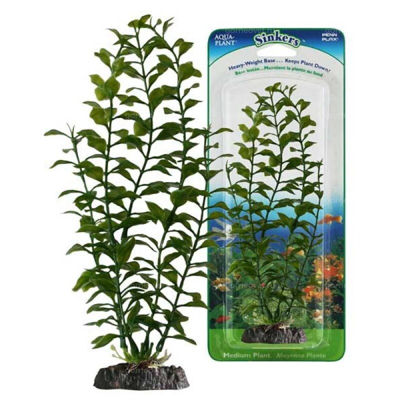 Растение для аквариума PENN-PLAX, Blooming Ludwigia, с грузом, 34 см