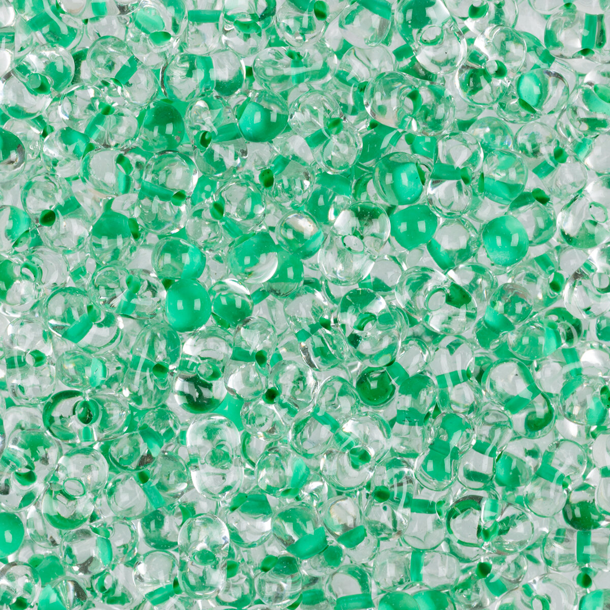 Бисер Чехия FARFALLE 321-90001 3.2 x 6.5 мм 50 г 38356 св. зелёный матовый