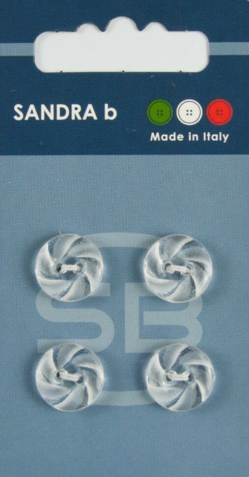 #CARD022 Пуговицы Sandra 4 шт
