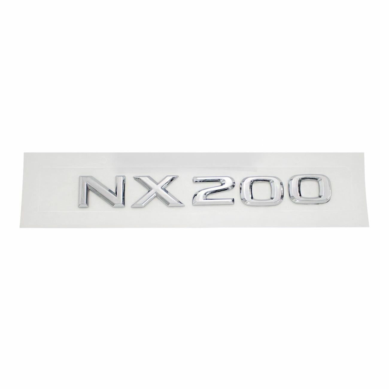 Шильдик на багажник NX200 хром