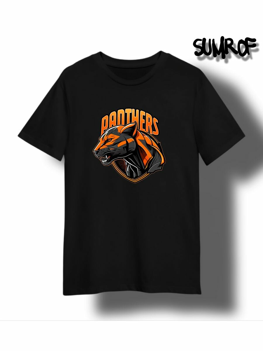 Футболка с надписью panters пантера