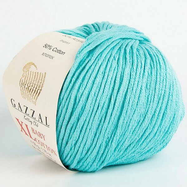 Пряжа Gazzal BABY COTTON XL 3452 айсберг (5 мотков)