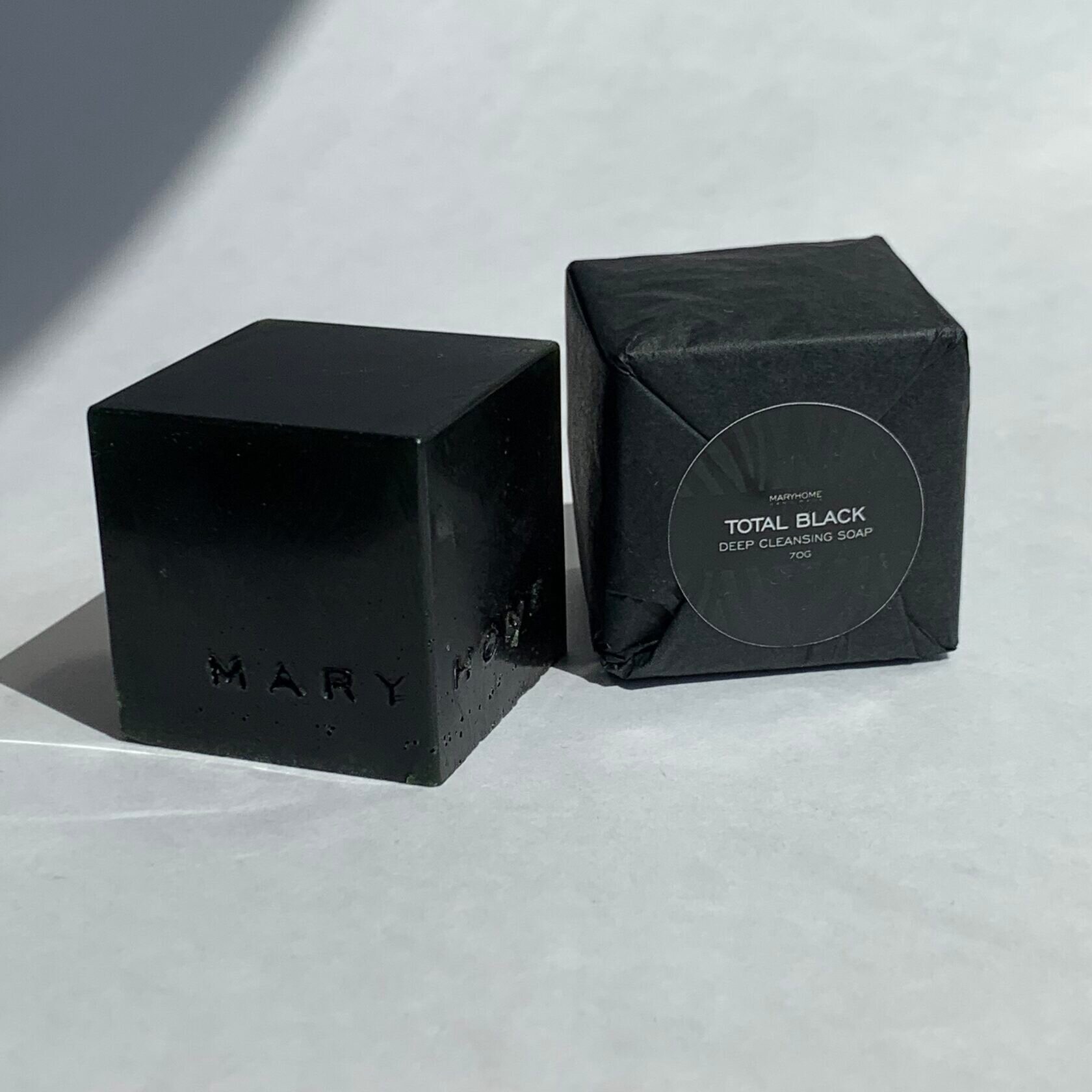 Черное мыло для лица, глубоко очищающее поры “Total Black” MARYHOME, 3шт