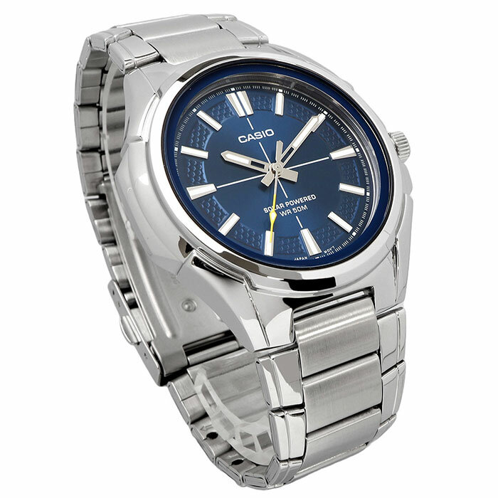 Наручные часы CASIO Collection, серебряный, синий — фото 1