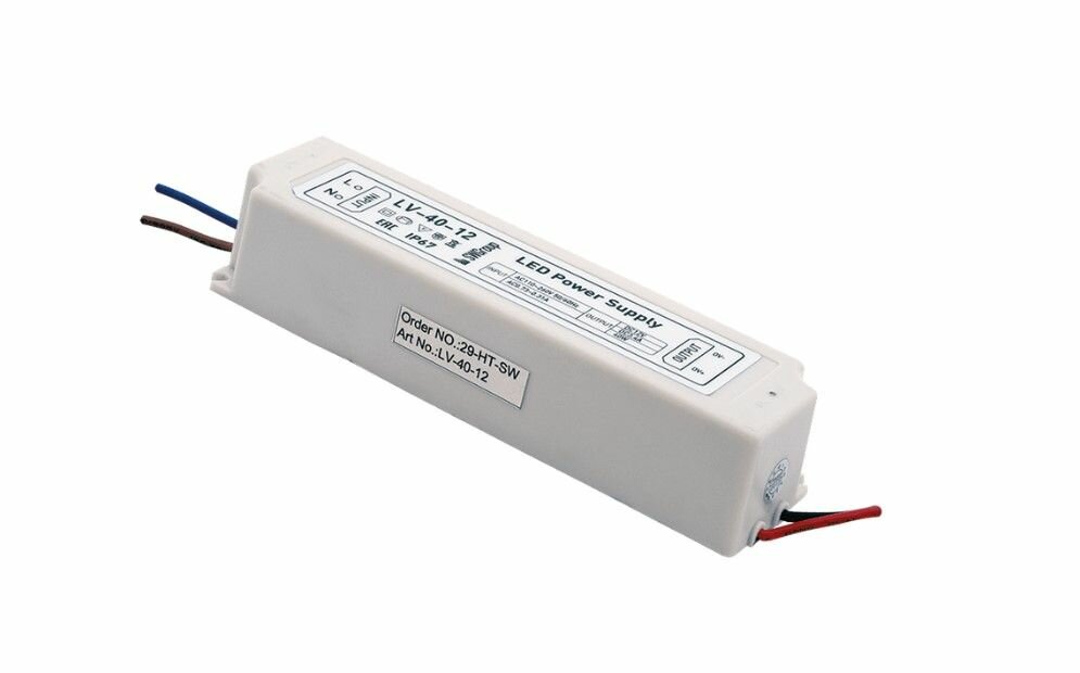 SWG Блок питания светодиодной ленты влагозащищенный WG LV-40-12, 40W, 12V, IP67, гарантия 2 года