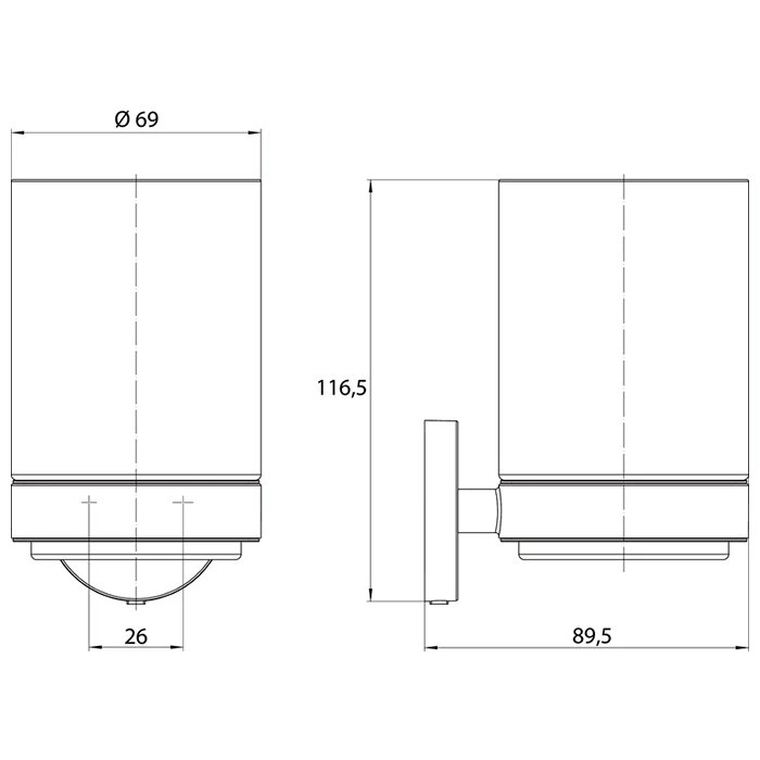 Стакан Emco Round 4320 133 00