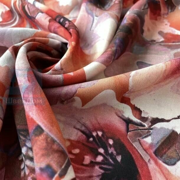 Шелковый батист ткань для шитья, 100% вискоза, 1 м, плотность 80 гр м2, ширина 150 см