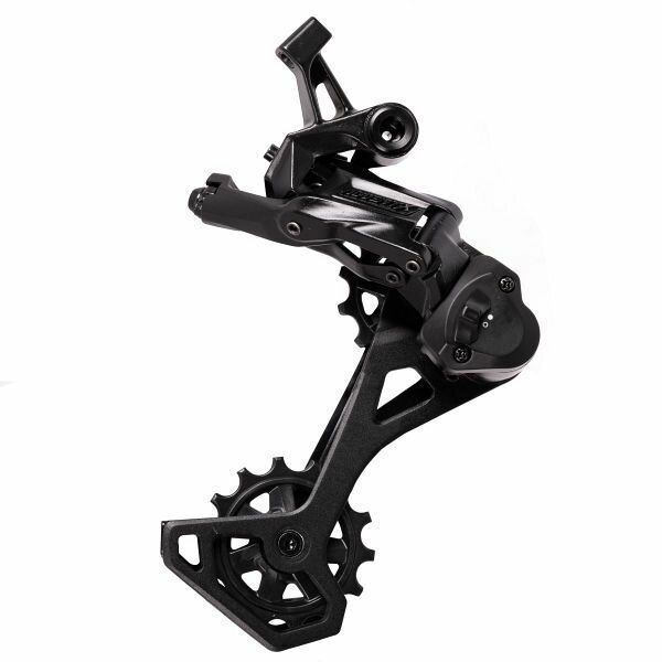 Переключатель задний Microshift AdventX RD-M6205AM, 10 ск, Clutch, средняя лапка, алюминий, черный