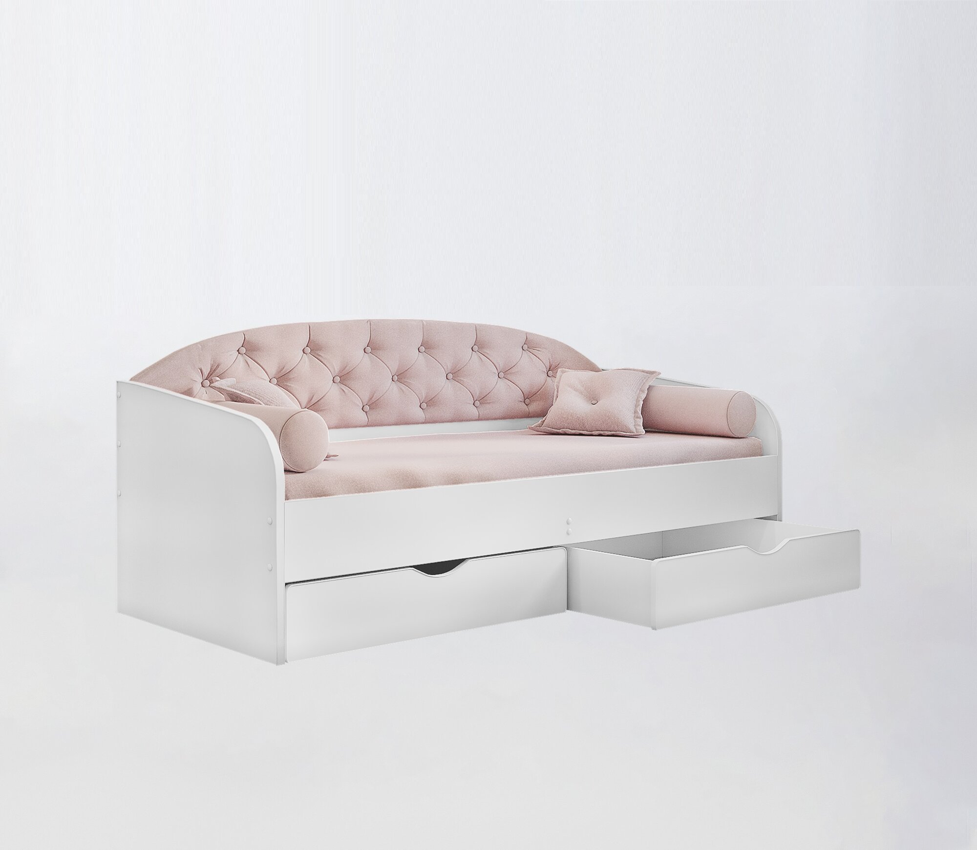 Matrix декоративный чехол на матрас на резинке 80 х 190см, цвет пудрово-розовый