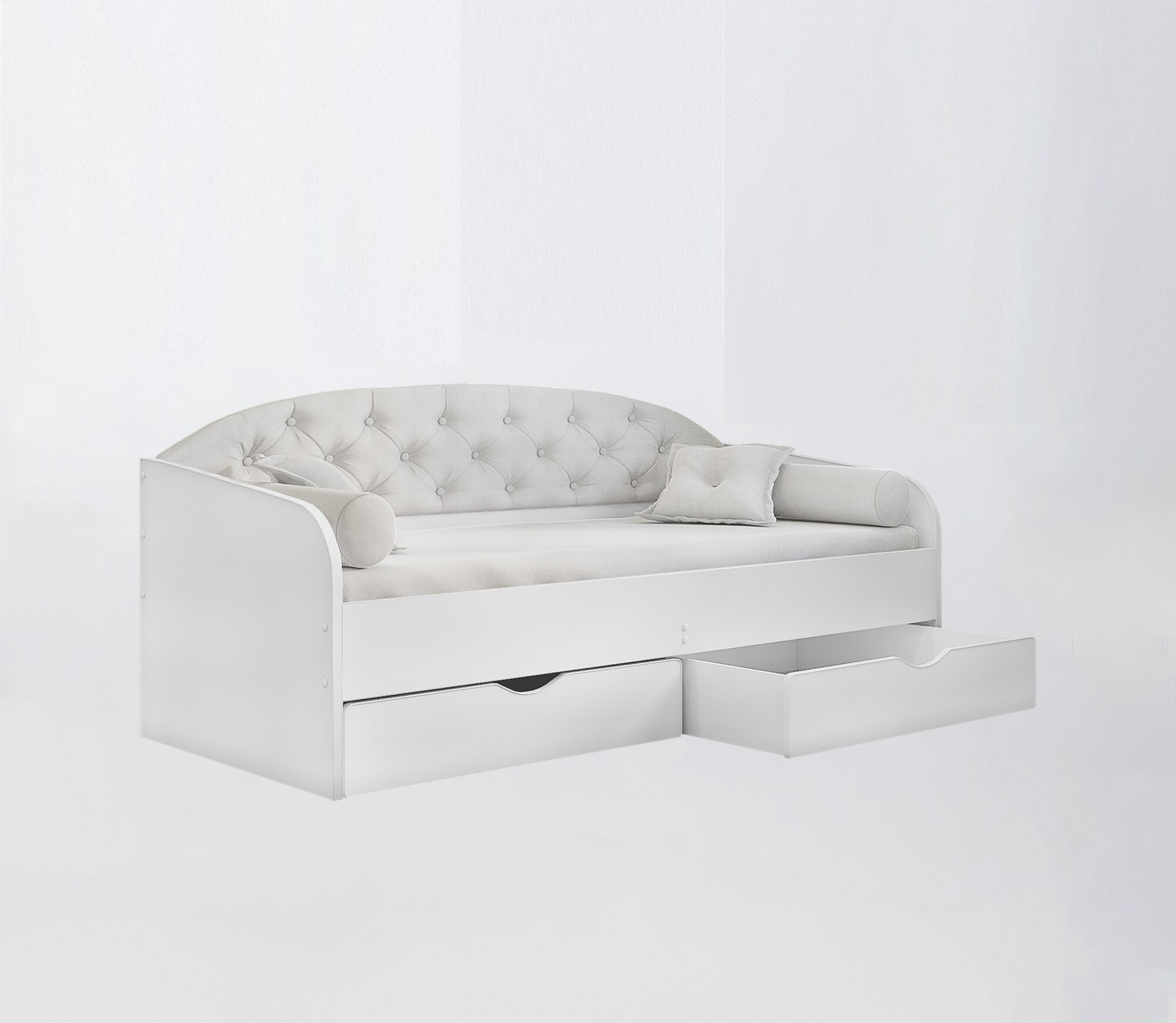 Matrix декоративный чехол на матрас на резинке 80 х 190см, цвет белый