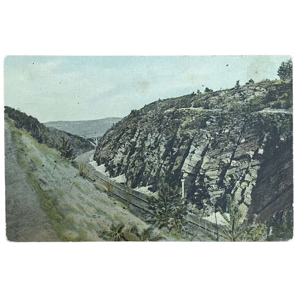 Почтовая открытка "Мост близ Златоуста" 1900-1917 гг. Российская Империя