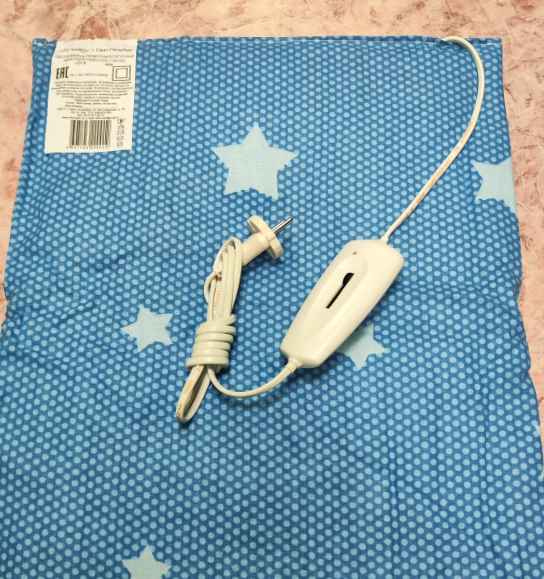 Грелка электрическая Инкор 40 см х 50 см в ассортименте, бязь