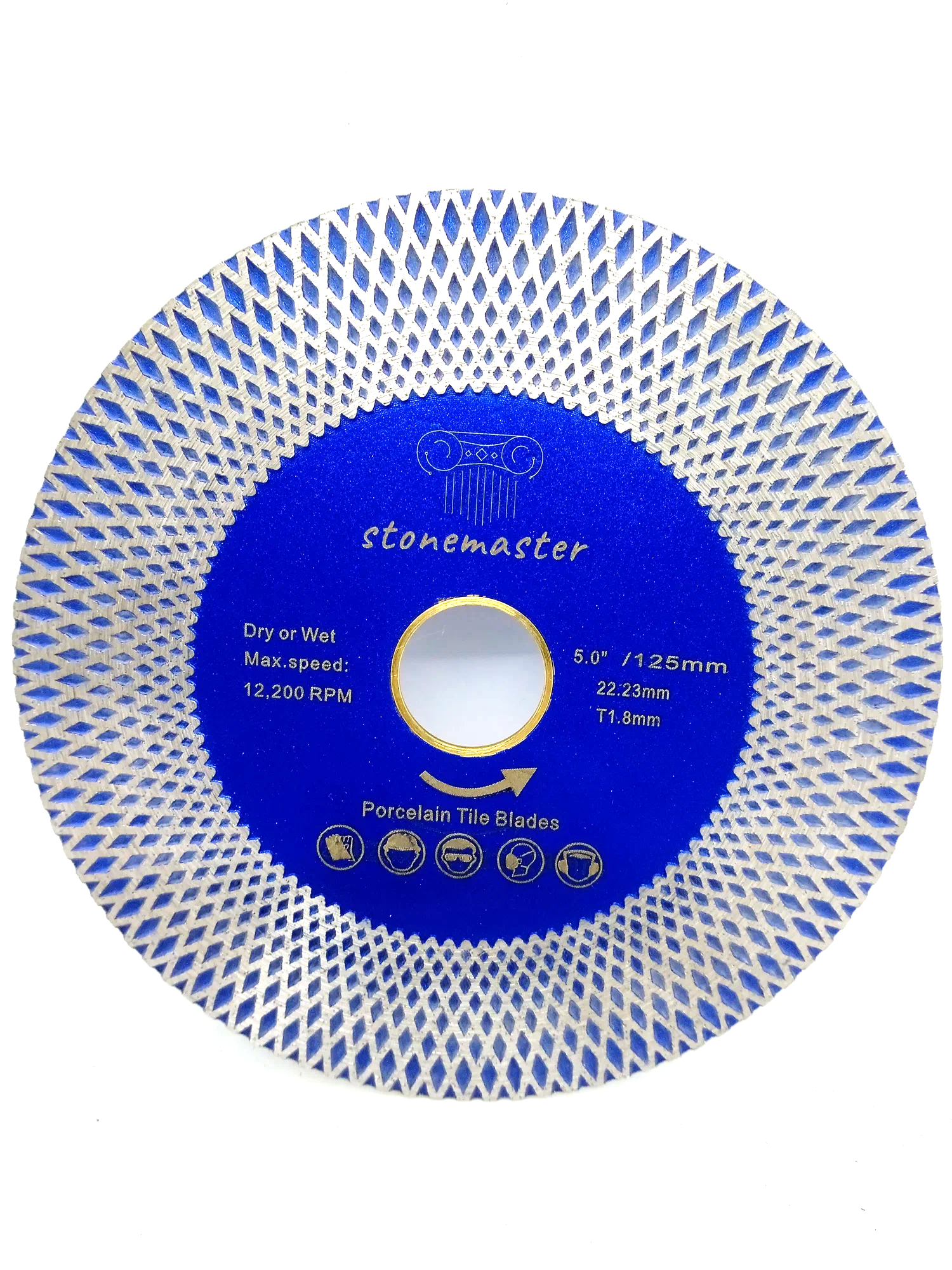 Диск алмазный по керамике STONEMASTER 125/1.8/20/22.23 DRY/WET для УШМ