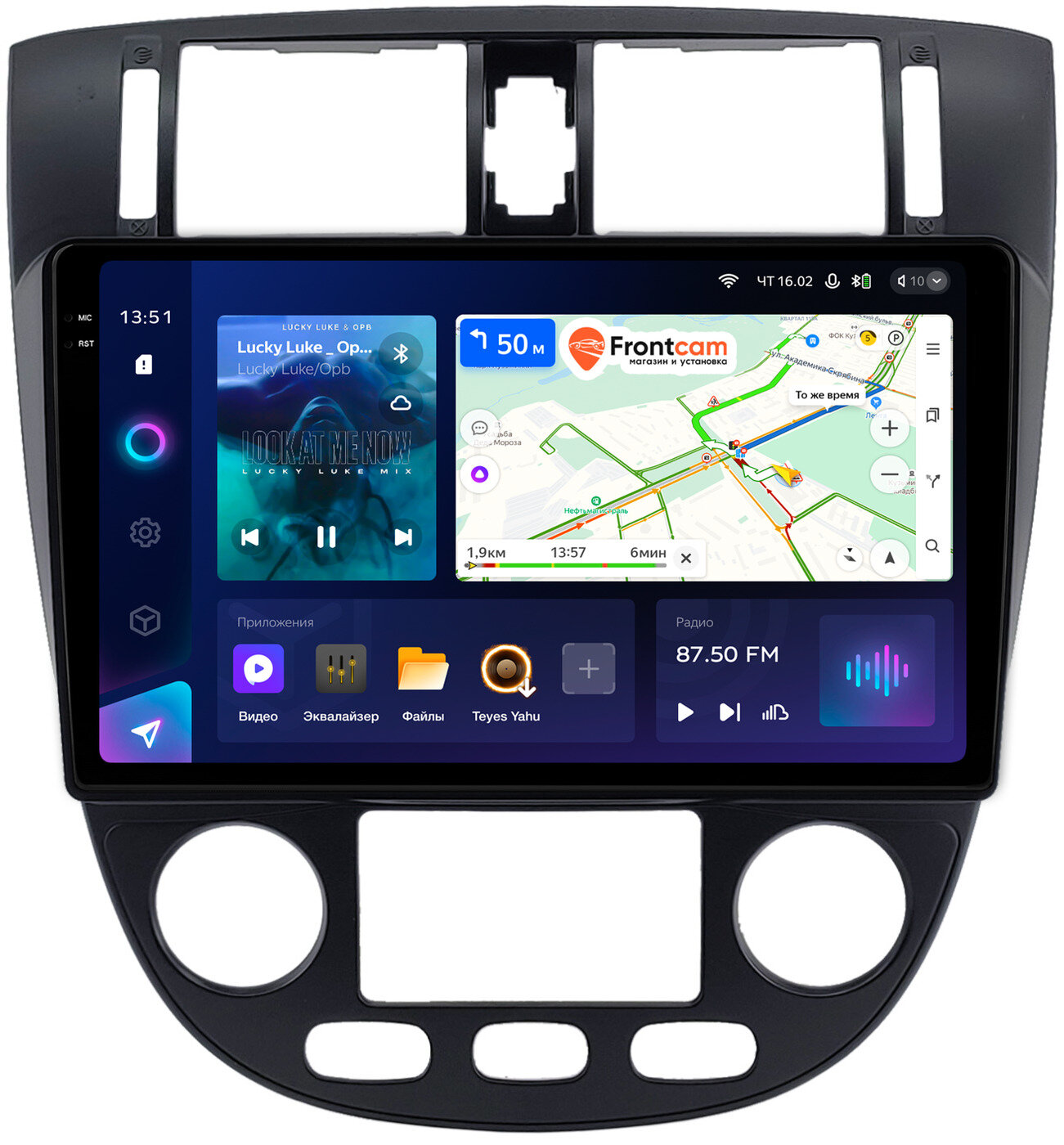 Штатная магнитола Chevrolet Lacetti 2004-2013 (тип 2, черная, Универсал/Седан, авто без климат-контроля) Teyes CC3 2K 4/64 10.36" RM-1086 Android 10 (