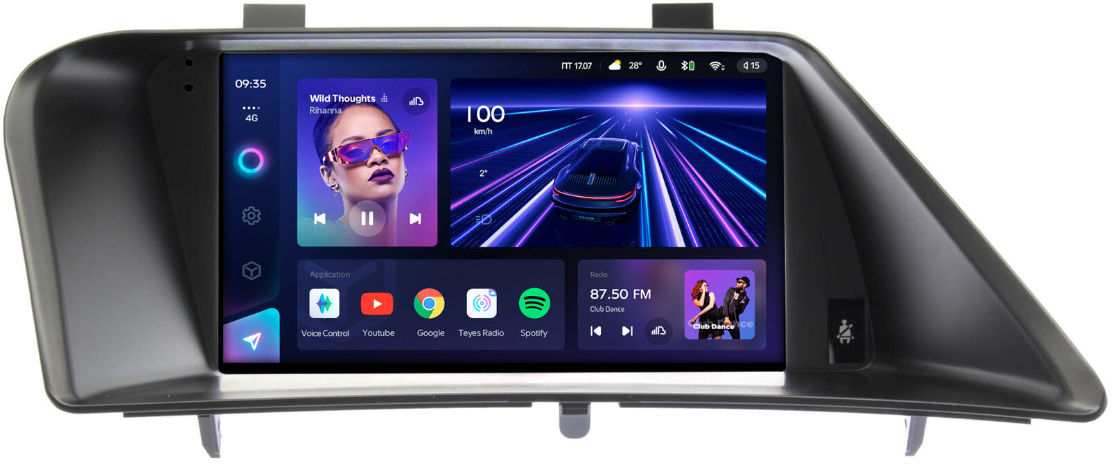 Штатная магнитола Teyes CC3 4/32 9" RM-9-2129 Lexus RX 270, RX 350, RX 450h 2008-2015 (вид 2, тип D, can OD) Android 10 (4G-SIM, DSP, QLed)