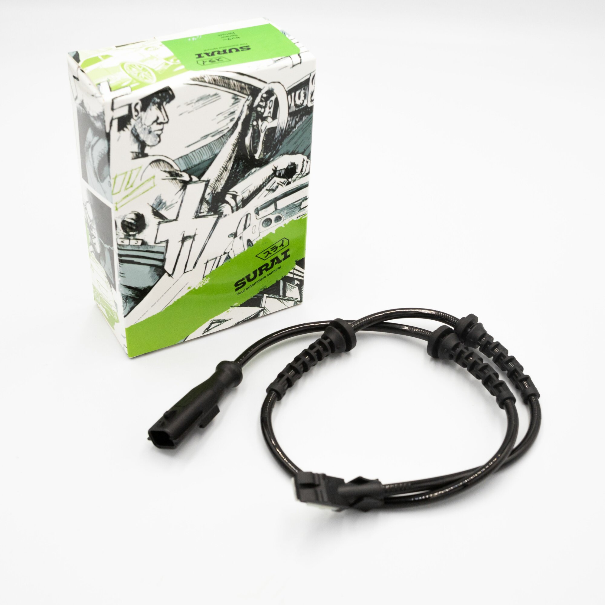 Датчик ABS SURAI для LADA / ВАЗ Largus 12-, Nissan Almera, Renault Clio Logan Sandero передний (SR 04184, датчик АБС)