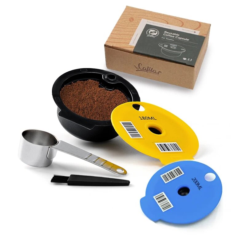 Многоразовые капсулы для кофе Bosch Tassimo Belr-Housewares 60/180/200/220 мл As Picture