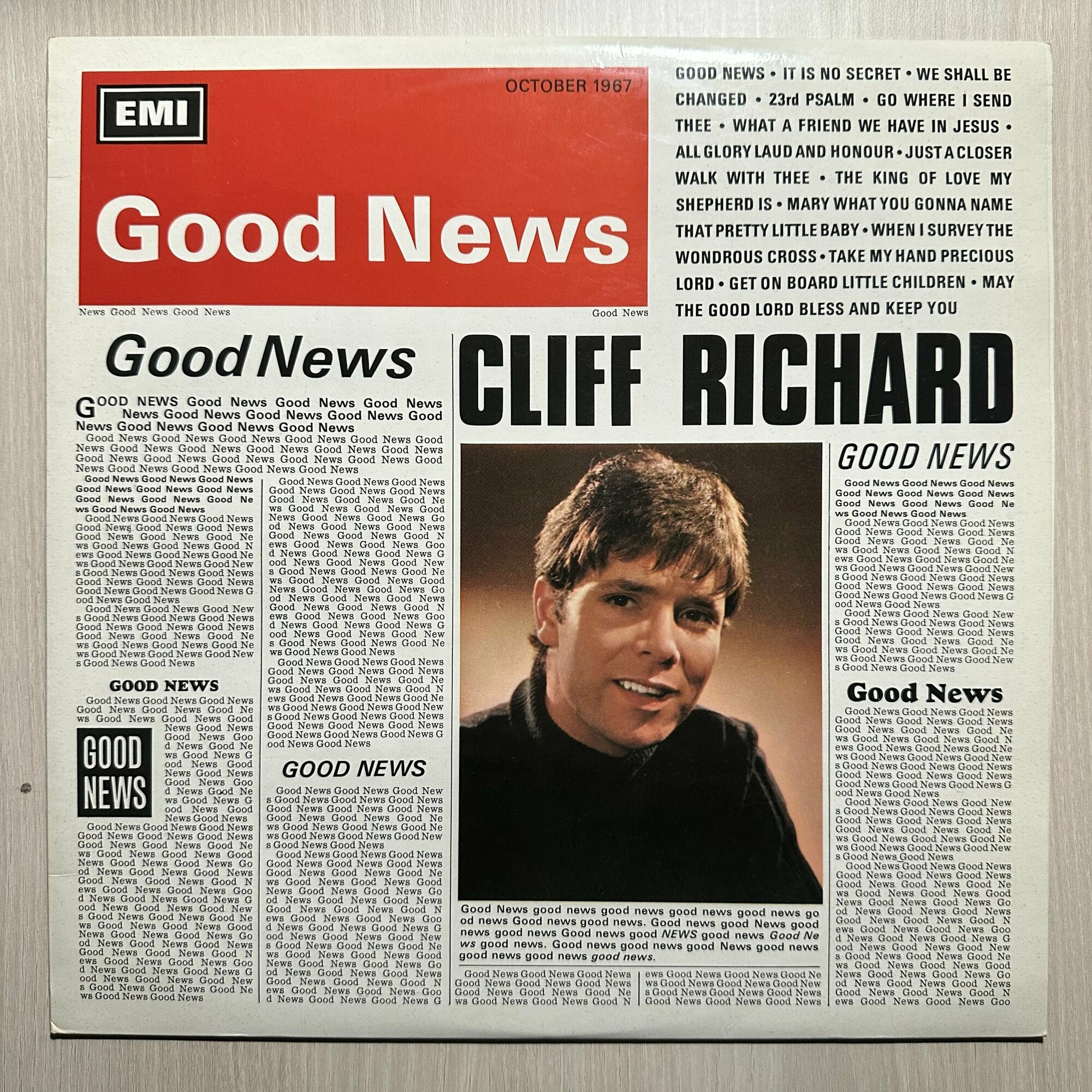 Виниловая пластинка Cliff Richard Good News (Англия 1967г.)