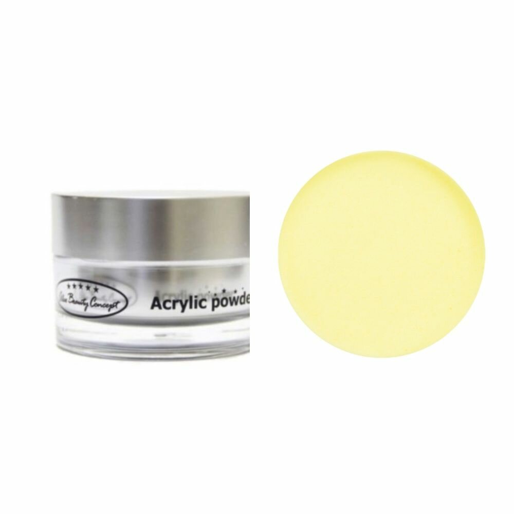 Alex Beauty Concept Цветная акриловая пудра, 5 гр, цвет желтый 50005