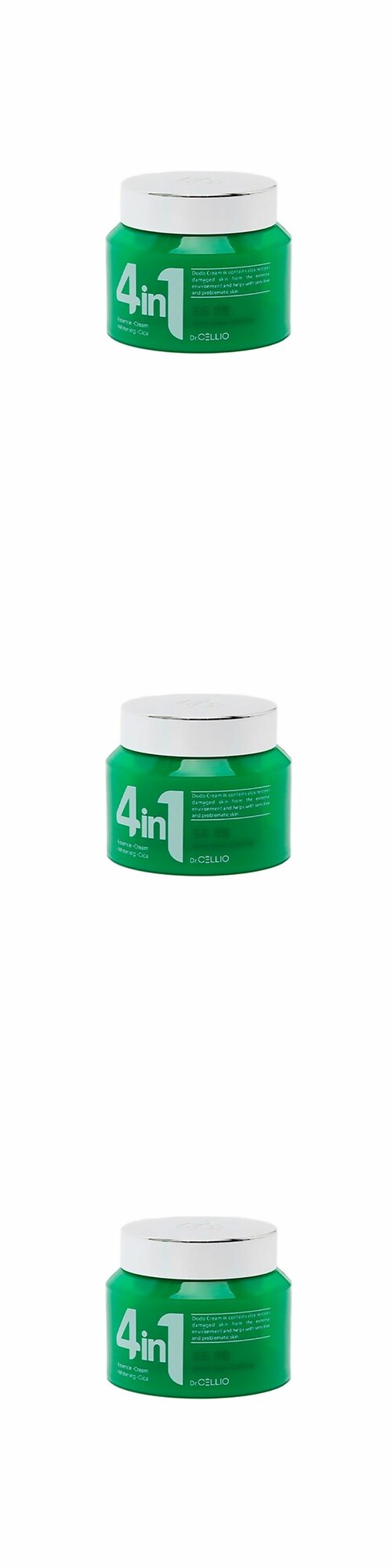 Dr.CELLIO Крем для лица Dr. G50 4 IN 1 Dodo Cream, с центеллой азиатской, 70 мл, 3 шт.