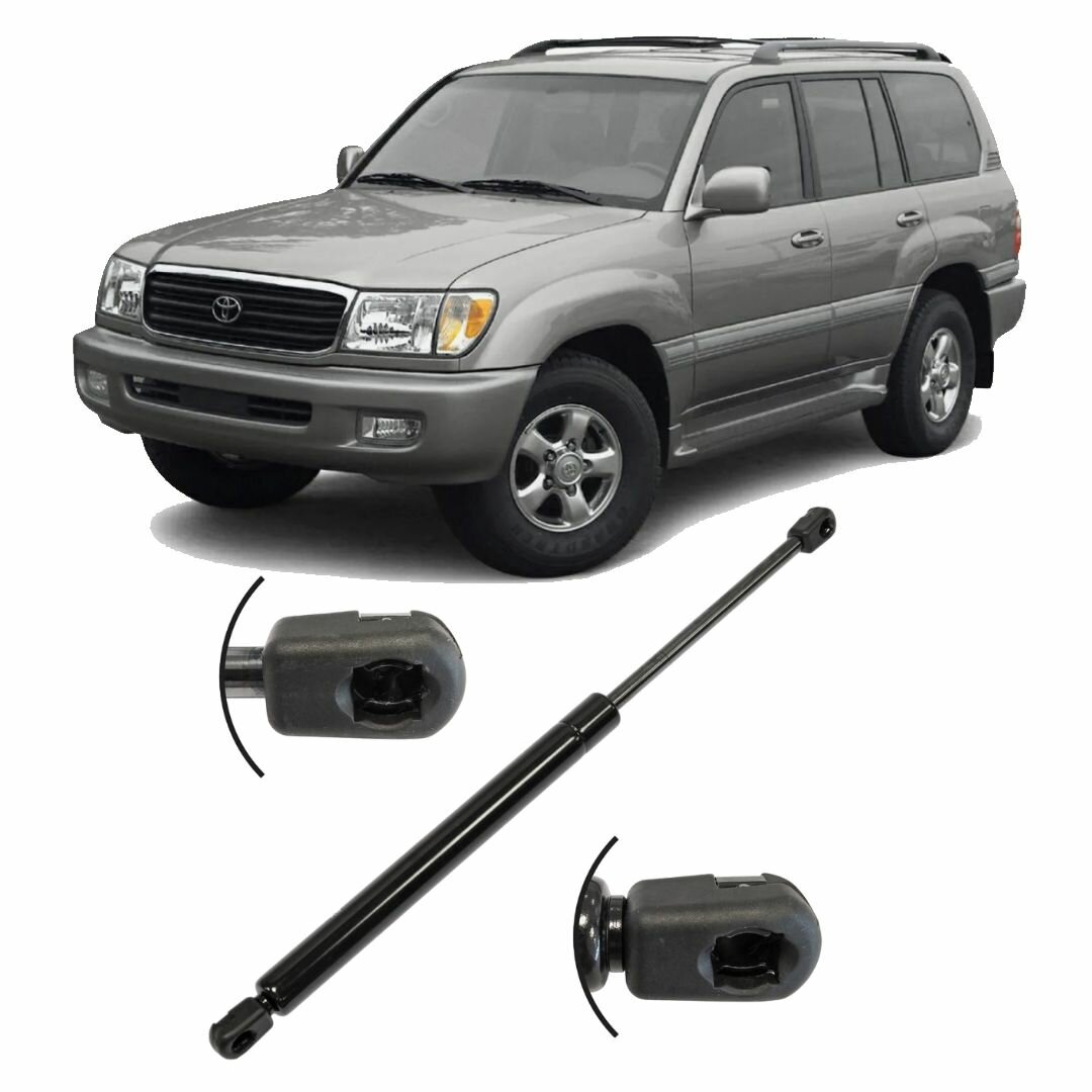 Амортизатор-газовый упор капота Toyota Land Cruiser 100 1998-2007. Упоры капота Тойота Ленд Крузер 100
