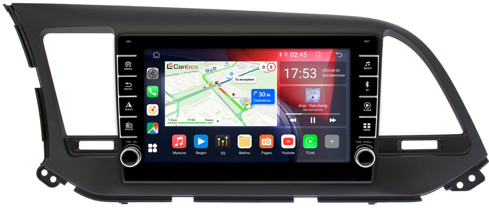 Штатная магнитола Canbox BGT9-9021 Hyundai Elantra 6 (AD) 2015-2019 (авто с камерой) Android 10 (IPS, DSP, CarPlay)