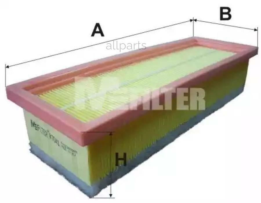 M-FILTER K7041 фильтр воздушный!\ Fiat 500/Grande Punto/Idea/Linea, Lancia Musa 1.2/1.4 05>