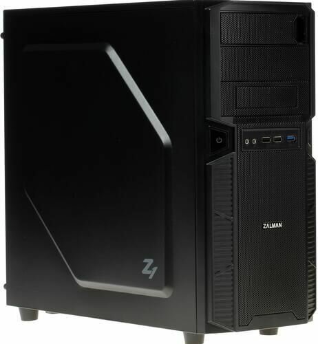 Компьютерный корпус ZALMAN Z1 (Z1-bl) черный - Mid-Tower, Micro-ATX, Standard-ATX, USB 2.0 Type-A, USB 3.2 Gen1 Type-A