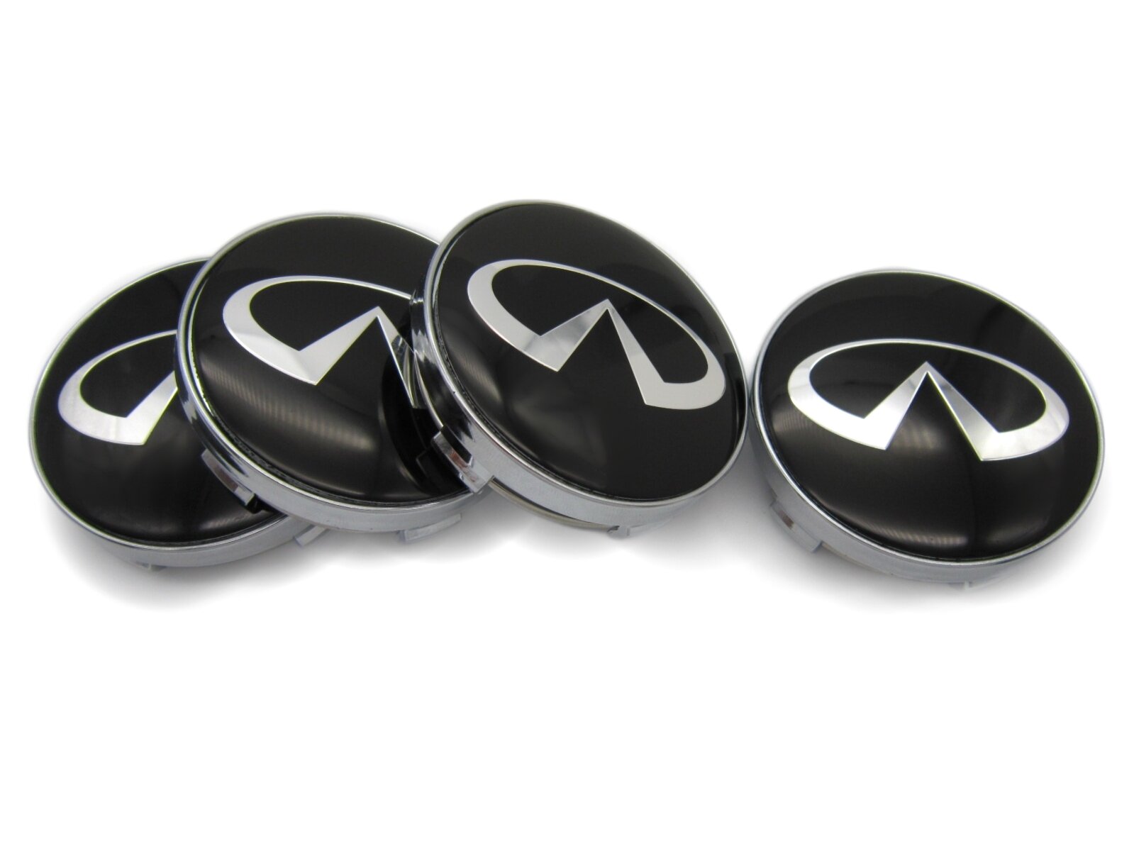 Колпачки, заглушки на литые диски Инфинити 60/56 мм, комплект 4 шт.