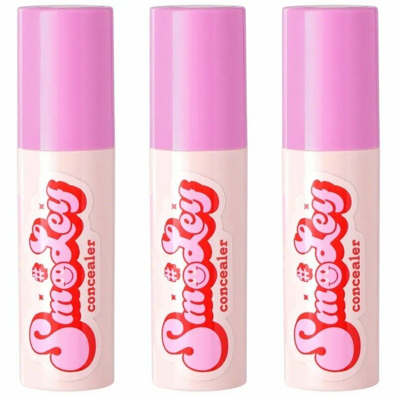 Консилер жидкий для лица Beauty Bomb Smiley тон 02 2.5мл, 3 шт