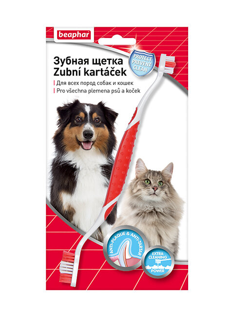 BEAPHAR TOOTHBRUSH – Беафар зубная щетка двойная для собак всех пород (1 шт)