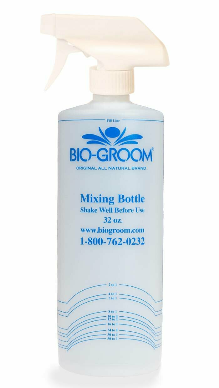 Bio-Groom Mixing Bottle - бутылка для разбавления концентрированных шампуней и кондиционеров, с распылителем