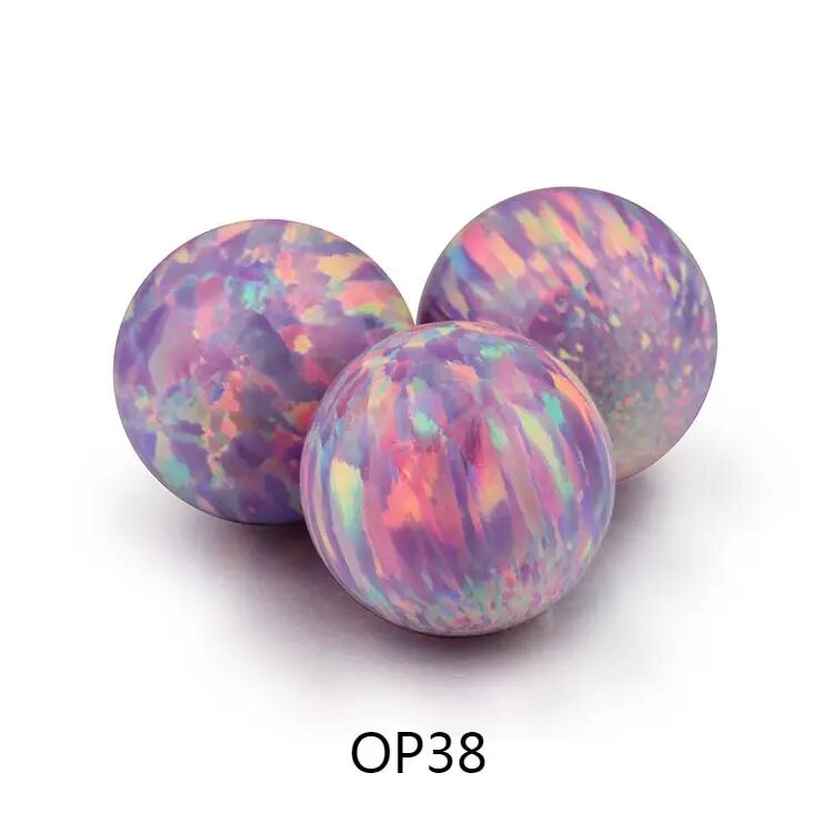 Синтетические опаловые бусины WANGYONGZY 5 шт, 2-8 мм 3mm(10 pieces), OP38 no hole