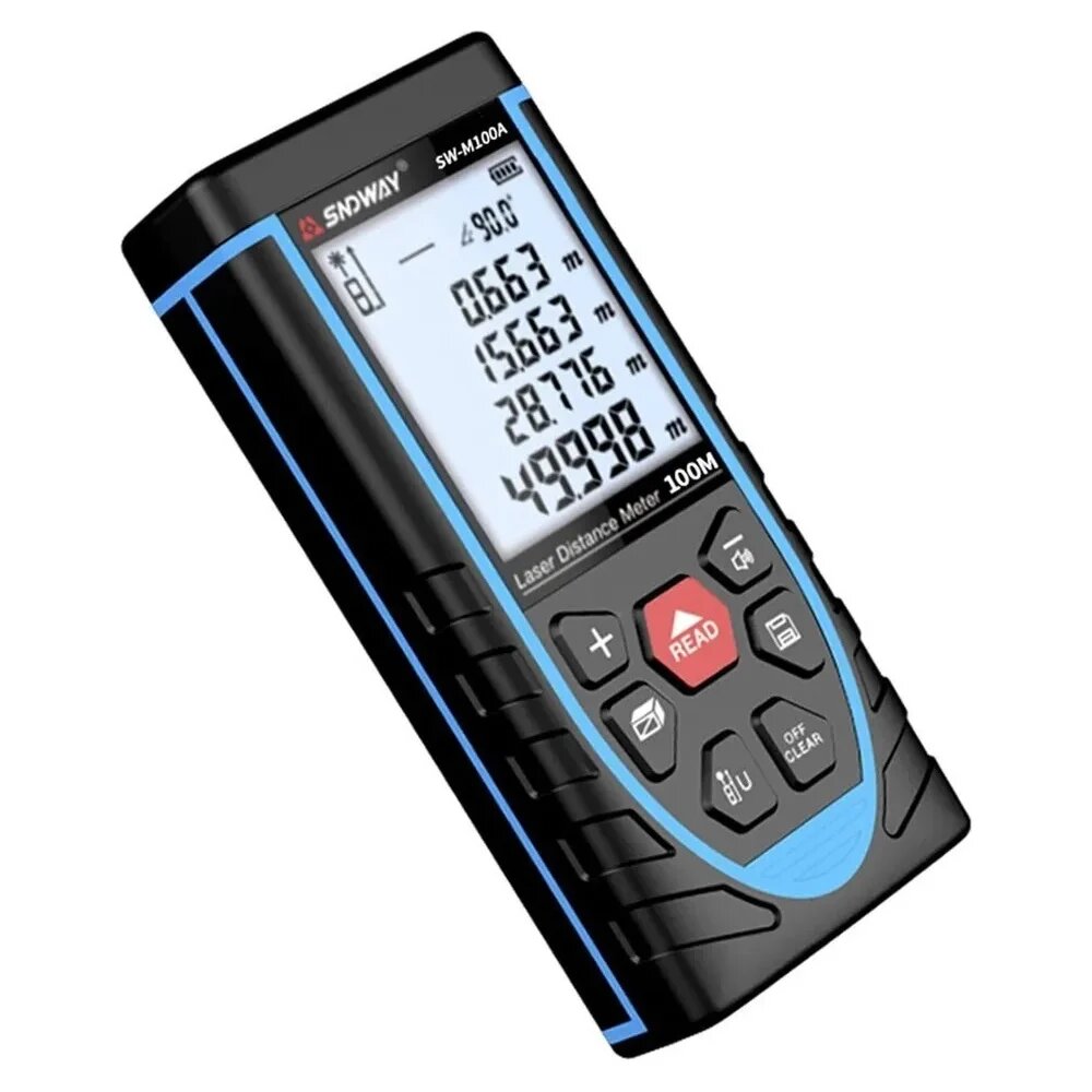 Лазерный дальномер SNDWAY SW-M100A 4082, с Автоотключение в отсутствии активных