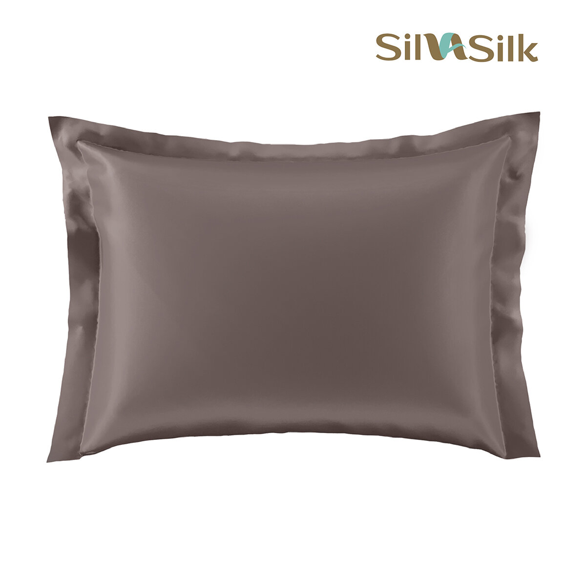 Наволочка силвасилк/ silva silk, 100% лиоцелл 310 tc, "трюфель", размер 50 х 70 см