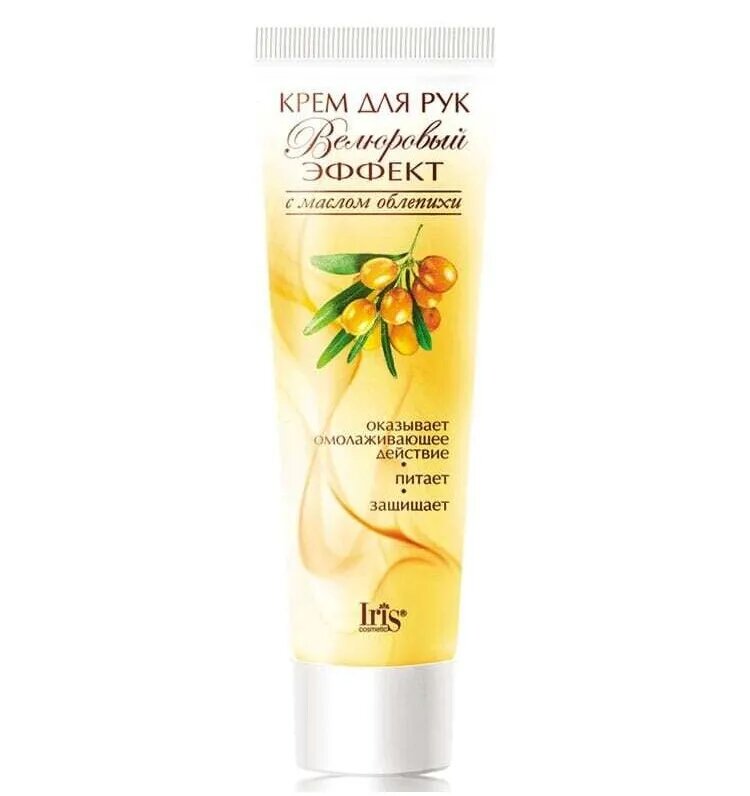 Iris cosmetic Крем для рук Облепиха Велюровый эффект, 100мл
