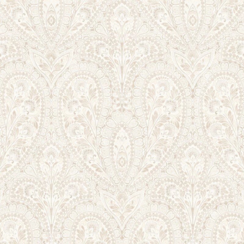 Обои Aura Flourish AF37731; 0,53х10,05 м. , бумага , бежевый