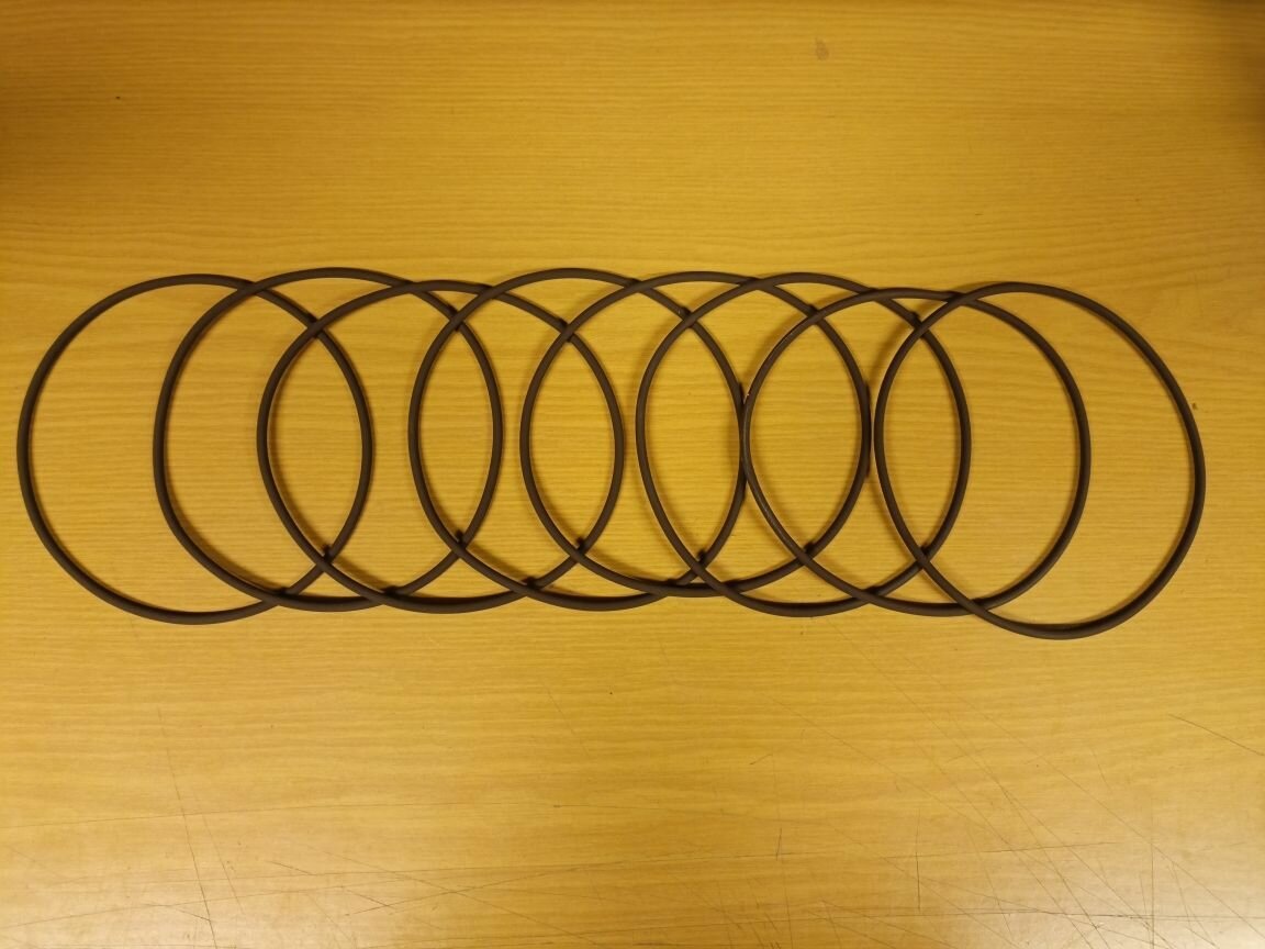 Комплект упл. колец на гильзу для ДВС ЯМЗ-534 Фторкаучук FKM75 - 8шт.
