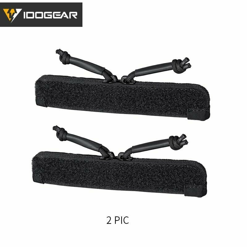 Подсумок IDOGEAR Вставка-полоска на молнии для жилета JPC2.0 Аксессуары карманов с крючками и петлями Двойные длиной 5.9 дюйма 2 упаковки 3943