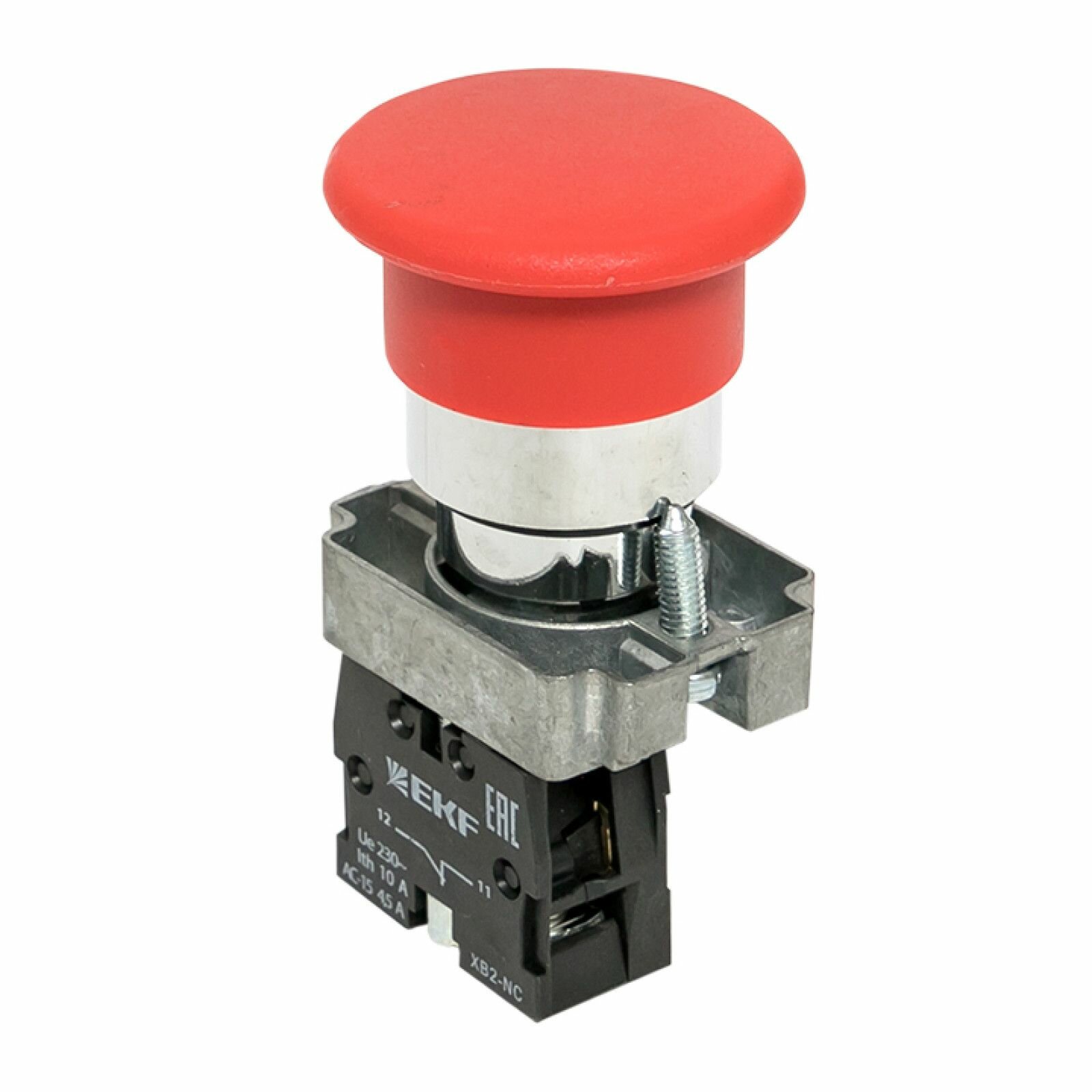 Кнопка BC42 грибок красная NC EKF PROxima - 1 шт