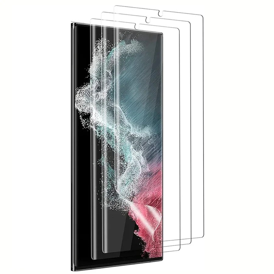 Мягкая силиконовая прозрачная гидрогелевая пленка 9D для Samsung Galaxy Note 20 Ultra S23+ S23 Ultra A52s A72 A51 A71 A54 Защитная пленка из ТПУ для экрана Smasung S23, Front Film