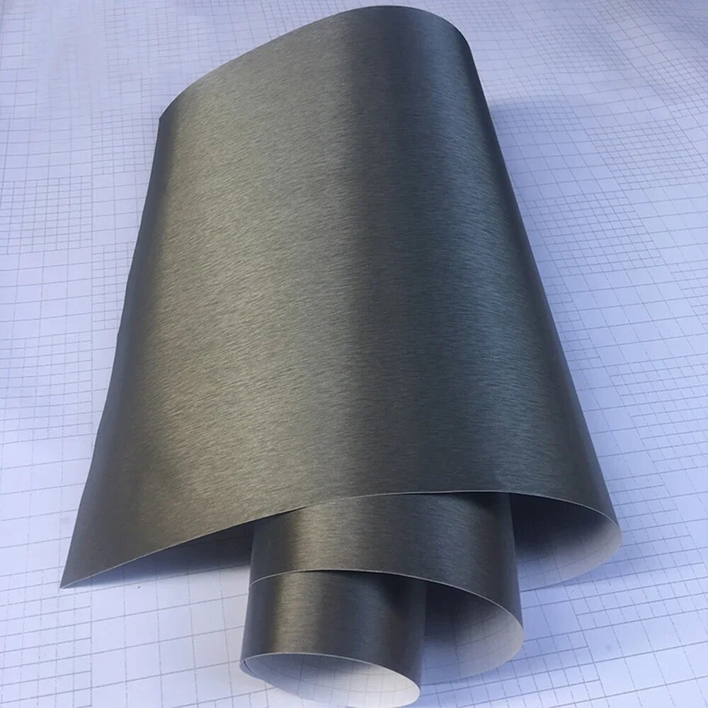 Серая матовая виниловая пленка 30x300 см