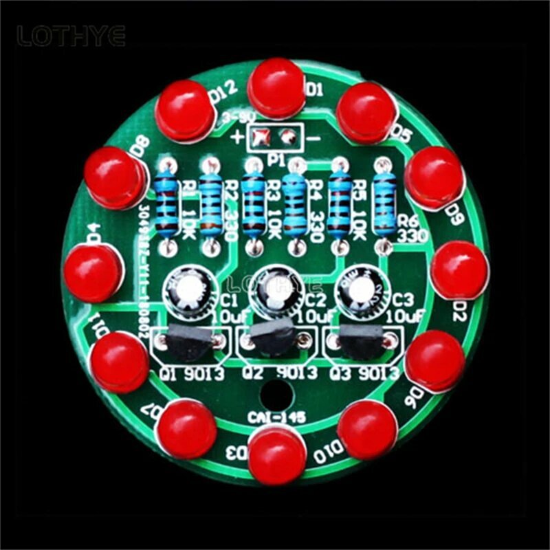 Круглый светодиодный светильник LOTHYE, 8 LED, Red
