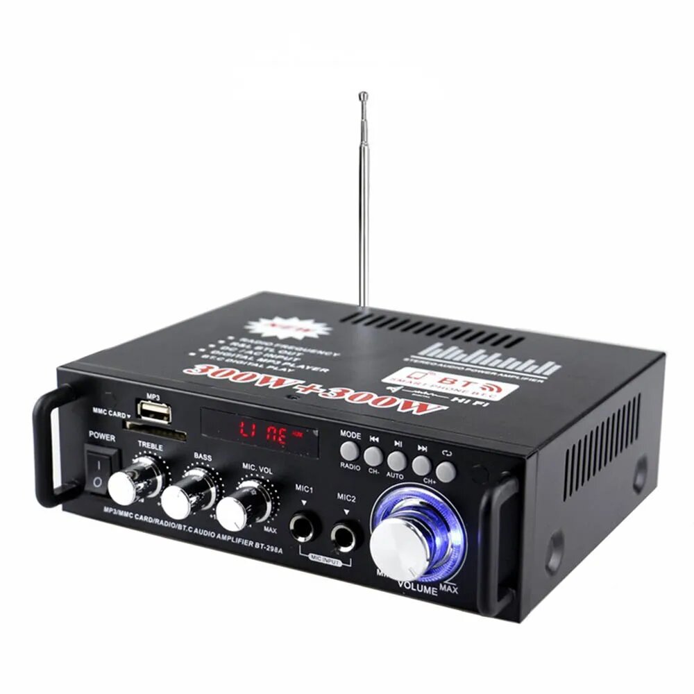 YiFanHeRong BT-298A цифровой Hi-Fi аудиоусилитель 220В