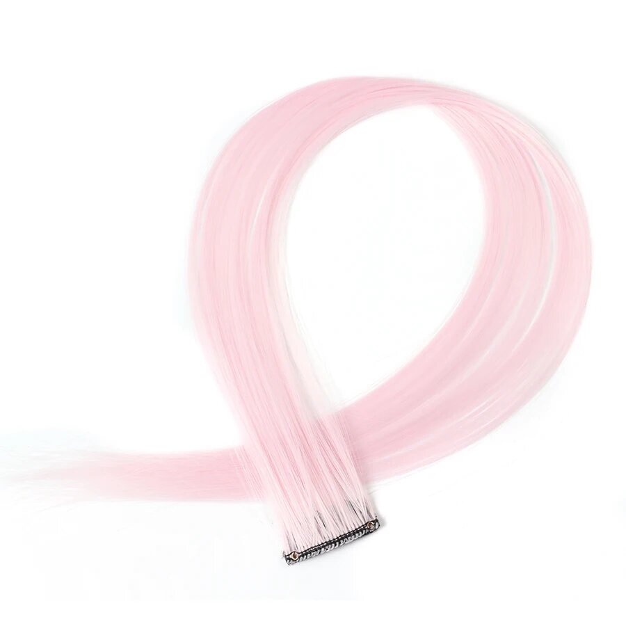 Синтетические пряди для наращивания MUFU 20 дюймов фиолетовые, розовые, красные 22-qianfen