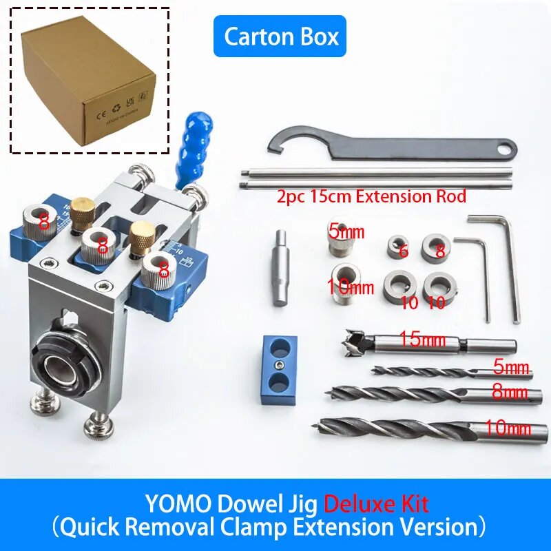 Набор для сверления YOMO Dowel Jig Deluxe Kit