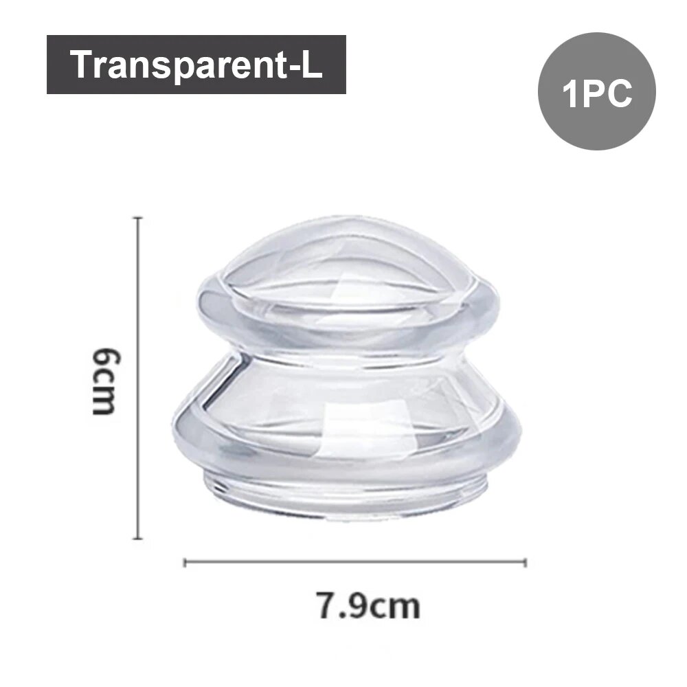 MOONBIFFY Силиконовые банки для массажа тела Transparent-L